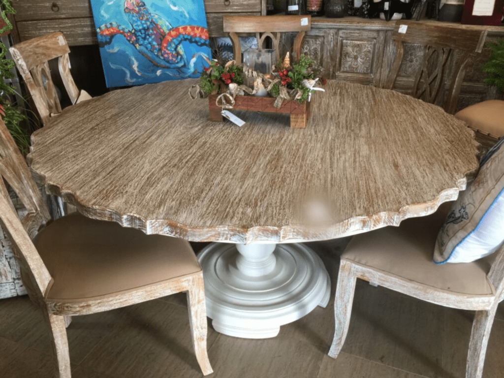 Scallop Flower Dining Table – T. Gregory Imports